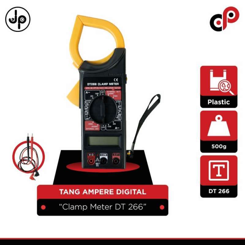 Promo Tang Ampere Digital Dt 266 | Clamp Meter Dt 266 Diskon 23% Di Seller Restu Abadi ...