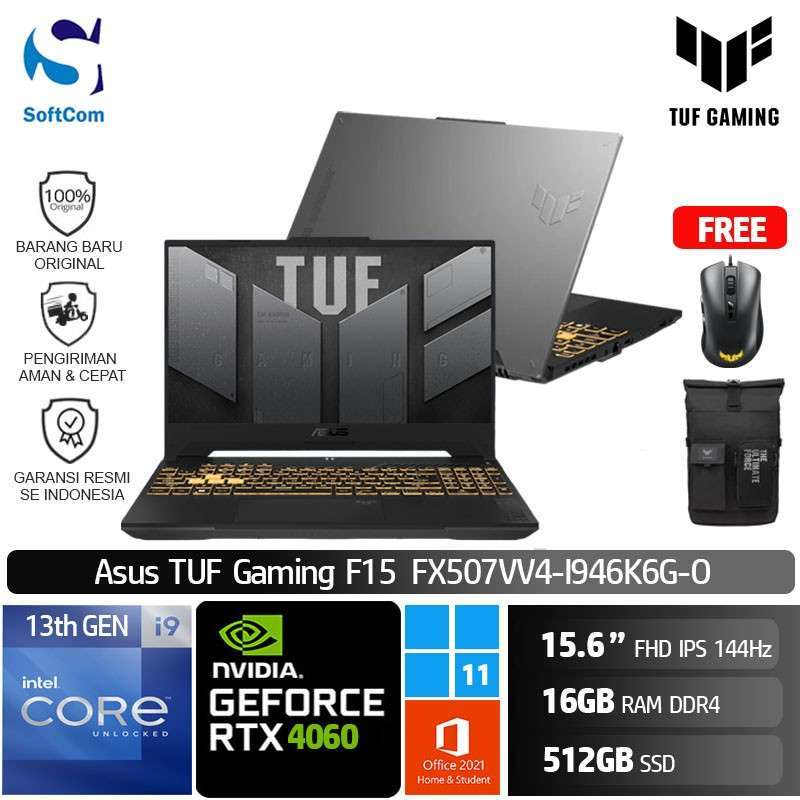 Promo Asus Tuf F15 Fx507vv4 I946k6g Laptop Gaming [core I9-13900h/16gb ...
