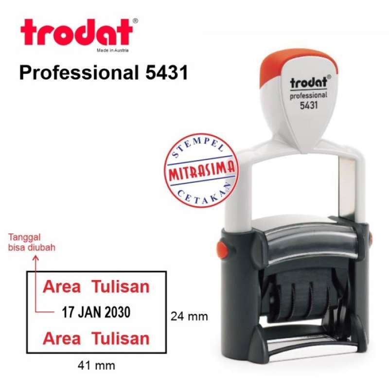 Jual Stempel Trodat 5431 - Trodat Professional Model Persegi Dengan Tanggal Di Seller Mitrasima ...