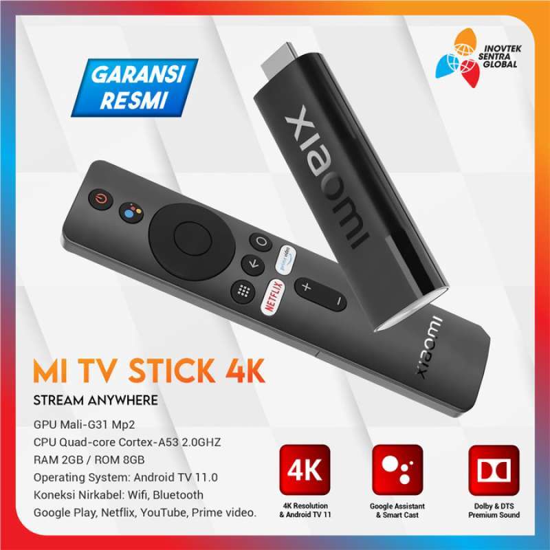 Promo Mi Tv Stick Full Hd Android Smart Cast Tv - Global Version - Mi ...