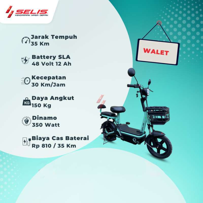 Jual Selis E-bike Sepeda Listrik Tipe Walet Garansi Resmi ( Kirim ...