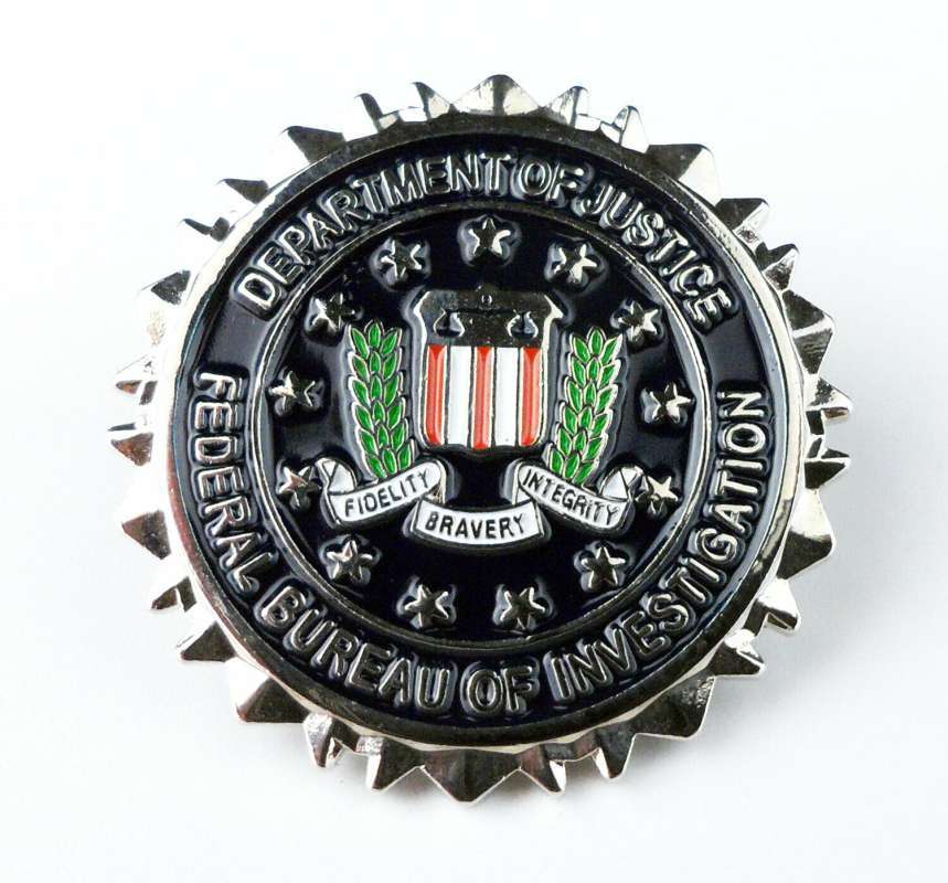 Promo Metal Federal Bureau of Investigation MiNi Badge pin Insignia ...
