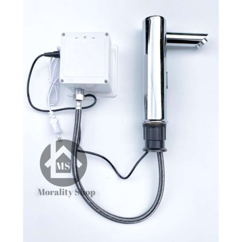 Jual Kran Wastafel Sensor Kuningan W45-keran Air Otomatis Washtafel F81 ...