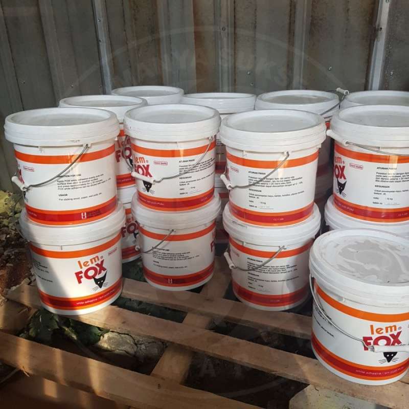 Promo Lem Fox Putih Inwood Pvc 10 Kg Kayu Serbaguna Pvac Kemasan Ember ...