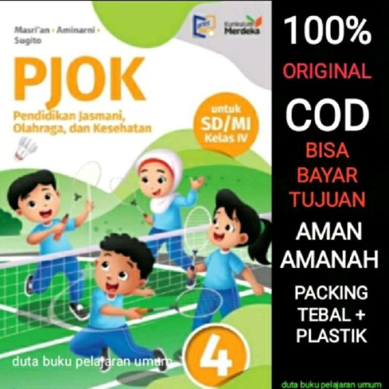 Promo buku kelas 4 sd pjok / penjaskes kurikulum merdeka Erlangga Diskon 16% di Seller INDAH ...