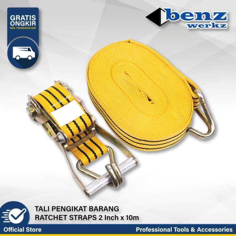 Promo Ratchet Straps 2 Inch 10 Meter / Tali Pengikat Barang Benz Werkz ...