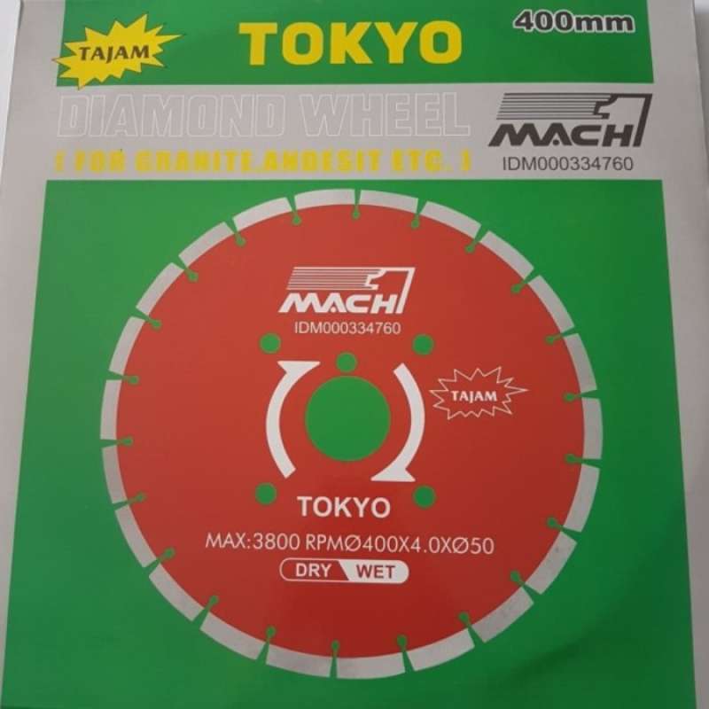 Promo Mata Potong Beton/ Aspal 16 Inchi Diamond Wheel Tokyo 400Mm ...