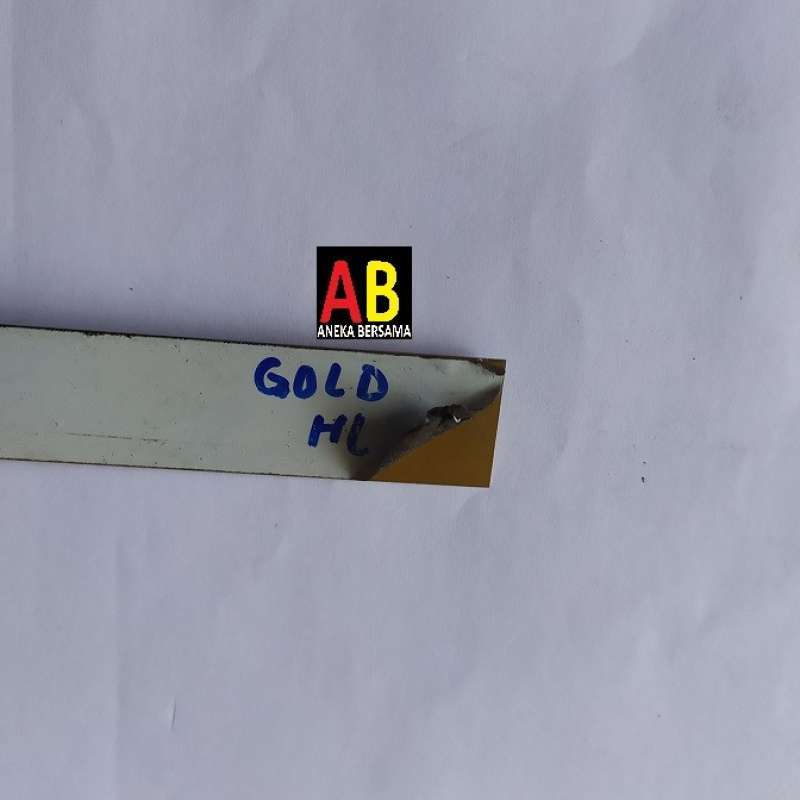 Jual Plat Strip Stainless Steel Gold Hairline Lebar 2Cm Panjang 3M di ...