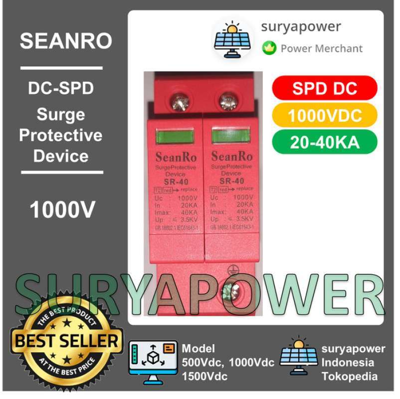 Promo SPD DC - 500V 1000V 1500V - SURGE ARRESTER DC - SEANRO ...