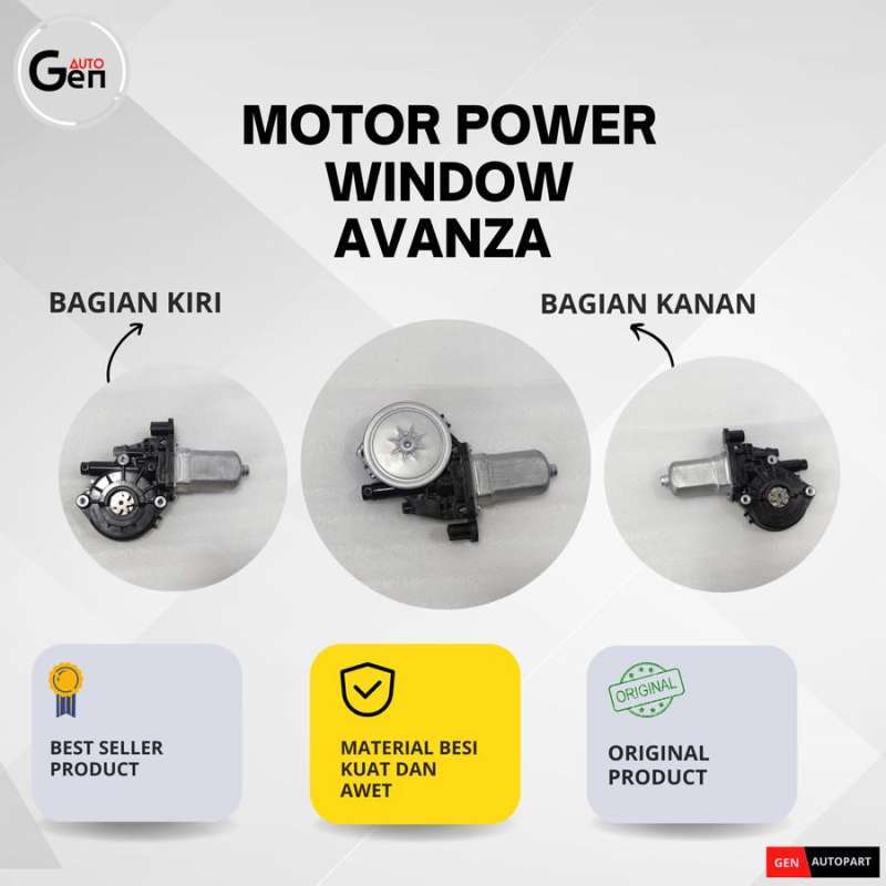 Jual MOTOR DINAMO POWER WINDOW JENDELA AVANZA KANAN & KIRI FULLSET di ...