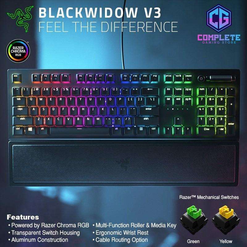 Jual Razer Blackwidow V3 - Fullsize Mechanical Gaming Keyboard di ...