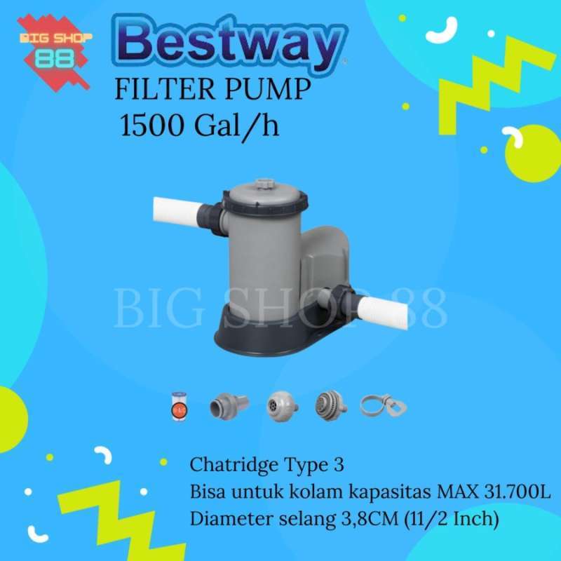 Jual Bestway Filter Pump Bestway Flowclear Pompa Filter Kolam Renang ...