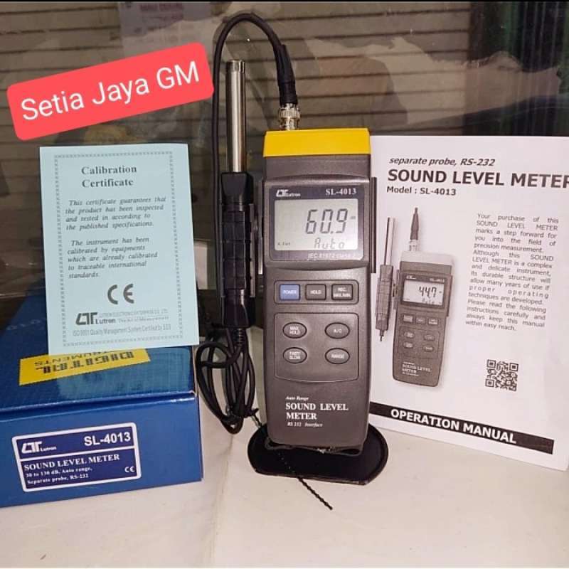 Promo Sound Level Meter Lutron Sl-4013 ( Separate Probe ) Diskon 5% di ...