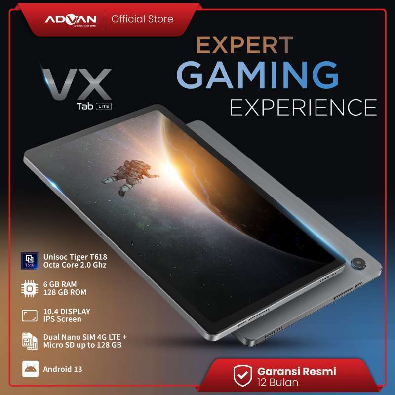 Jual Advan Tab Vx Lite 10.4” Octa Core 2.0ghz Tablet Dual Sim Card 4g ...