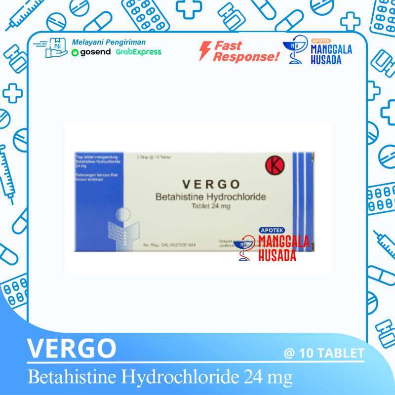 Jual Vergo Tab 24 Mg Per Strip @ 10 Tablet Di Seller Apotek Manggala Husada Official Store ...