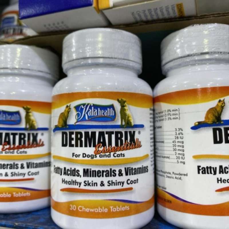 Promo Dermatrix Essentials For Dogs And Cats 30 Tablets - Vitamin Bulu ...