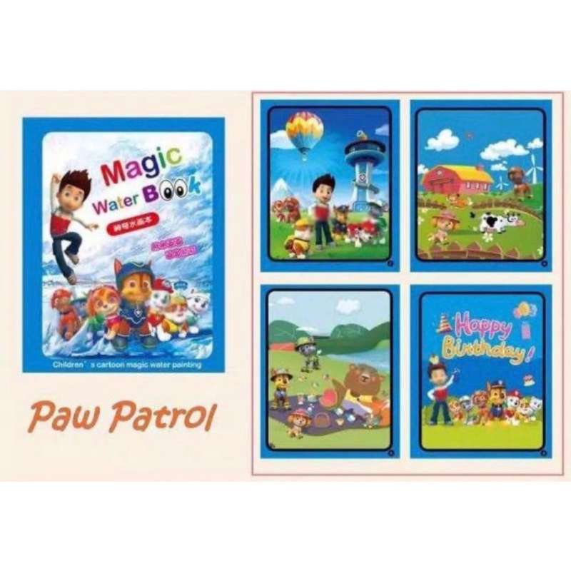 Jual Mainan Edukasi Anak Magic Water Book (Magic Water Pen) Buku Gambar ...