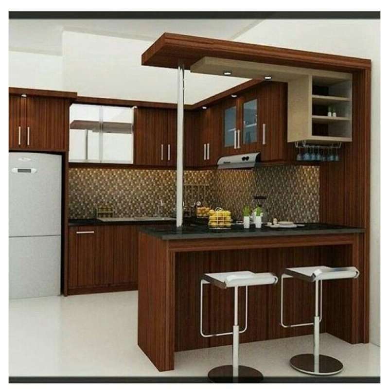 Promo Worldniture Kunio Meja Bar Mini Bar Minimalis Modern Full Set 120 ...