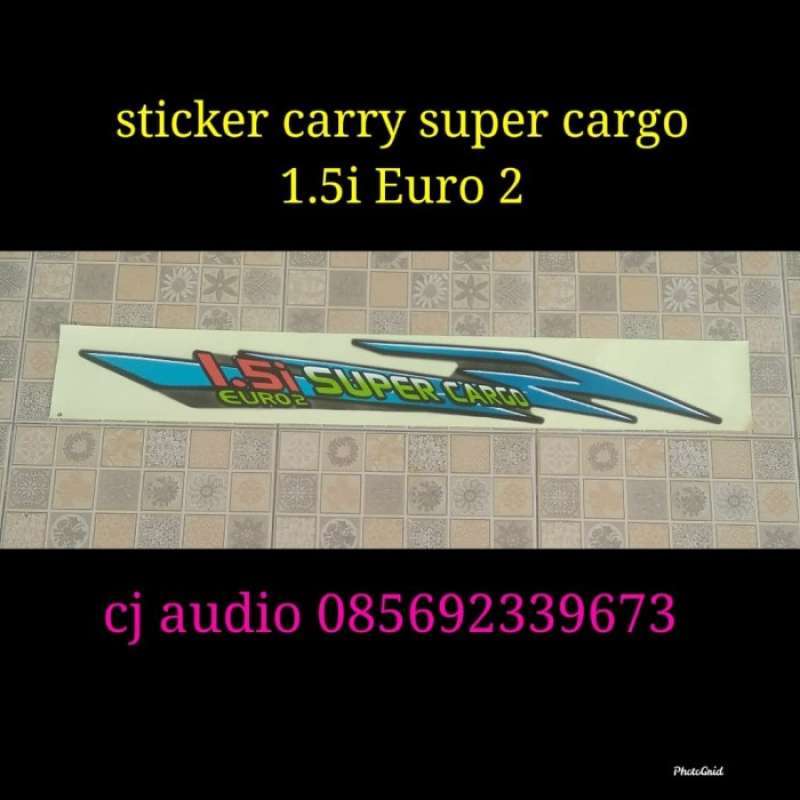 Jual sticker stiker Mobil tulisan carry super cargo 1.5i Euro 2 pick up ...
