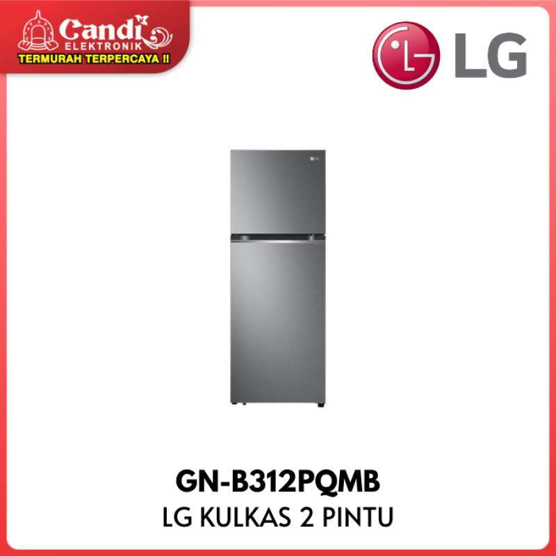 Promo LG Kulkas 2 Pintu Top Freezer Kapasitas 340 Liter Smart Inverter ...