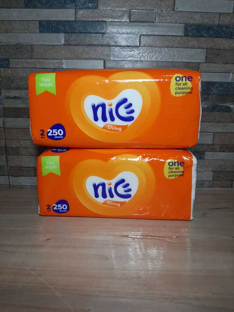 Jual tissue facial nice 250 sheets ( 2 ply ) di Seller Wahyuuu Store ...