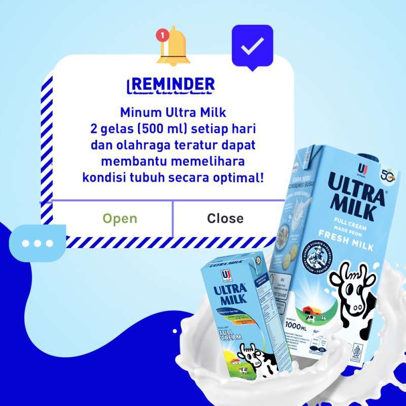Promo Ultra Milk Susu Uht Full Cream 1l Diskon 11% Di Seller Ultrajaya Official Store - Wh ...