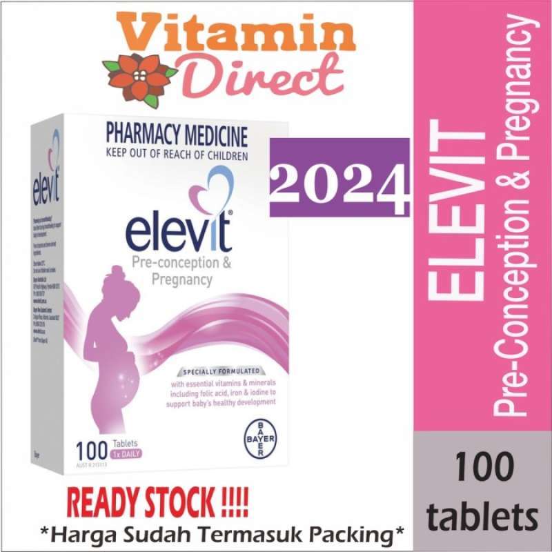 Promo Elevit Vitamin Kesuburan Wanit 100 Tablets Diskon 23% di Seller ...