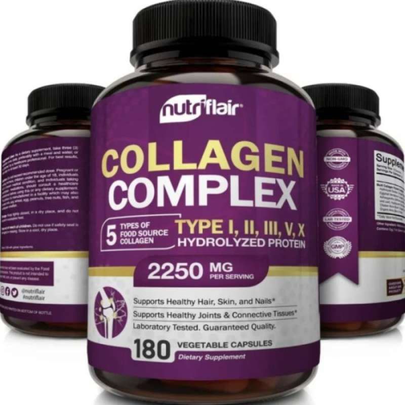 Jual Nutriflair Collagen Peptides 2250 Mg Type I Ii Iii Iv V di Seller ...