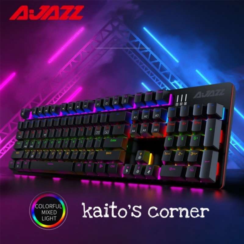 Promo AJAZZ ROBOCOP-HOT SWAPPABLE KEYBOARD GAMING MECHANICAL WIRELESS ...