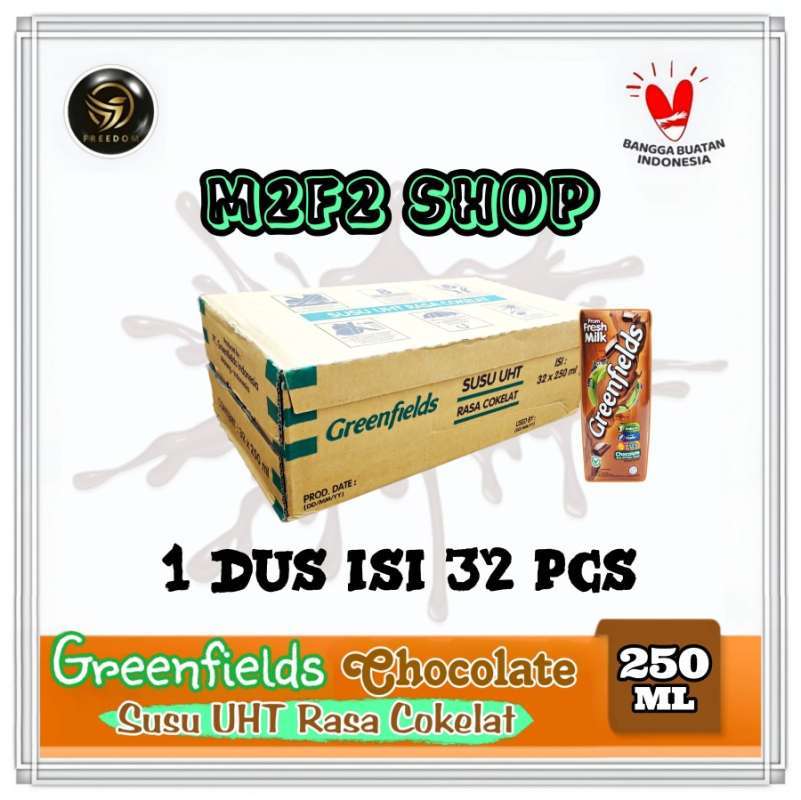Promo Greenfields Susu Kotak Uht Chocolate Milk | Cokelat - 250 Ml ...