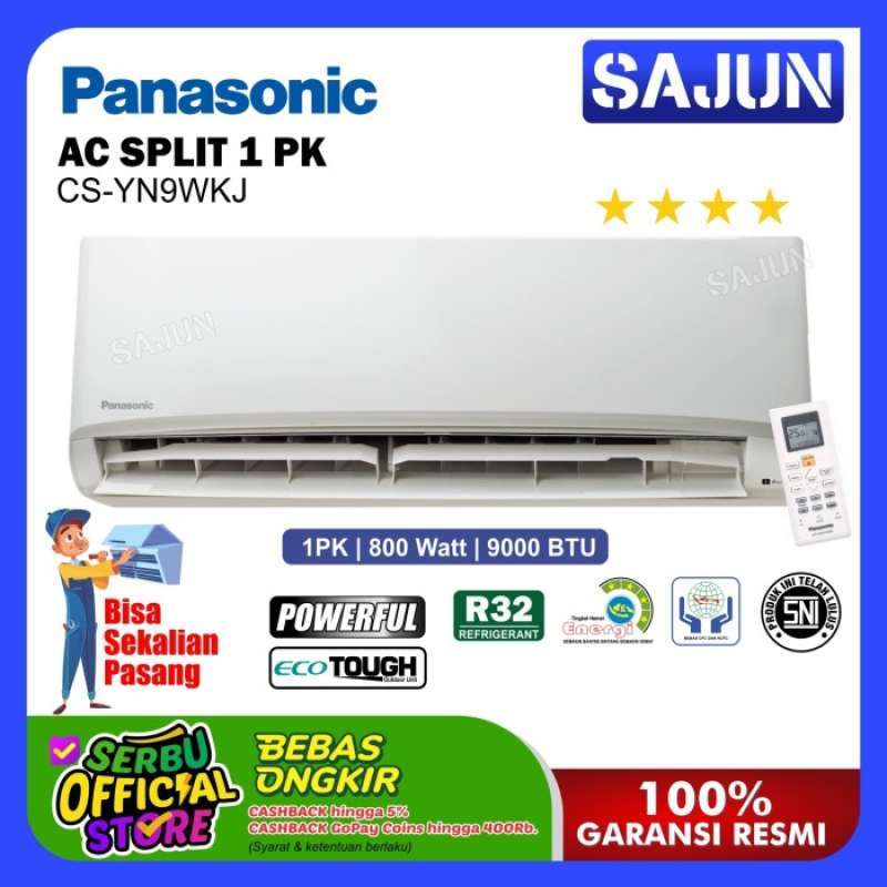 Promo Panasonic Ac Split 1 Pk Cs-Yn9Wkj Ac Split 1Pk Freon R32 Yn9Wkj - Plus Pasang Diskon 4% di ...