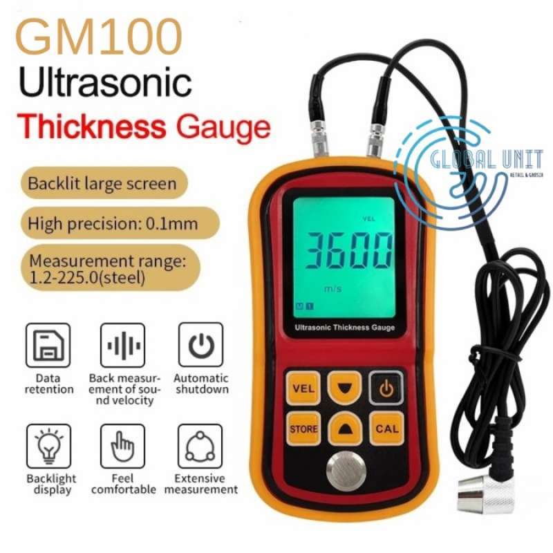 Promo GM100 Benetech Thickness Gauge Pengukur Ketebalan Besi Plastik Keramik Diskon 23% di ...
