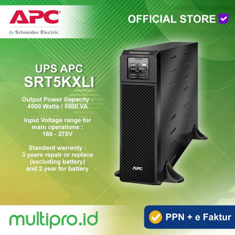 Jual UPS APC Online SRT5KXLI / SRT5000XLI 4500Watts 5000VA UPS 5kva di ...