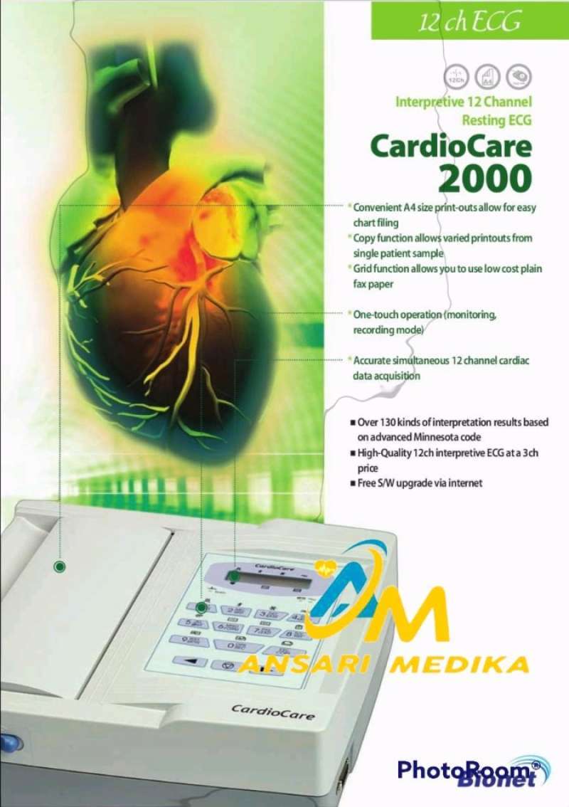 Promo Ecg/Ekg Bionet 12 Chanel Cardiocare 2000 Diskon 17% di Seller ...