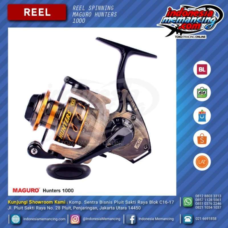Promo Reel Spinning Maguro Hunters 1000 Indonesia Memancing - Multicolor Diskon 23% di Seller ...