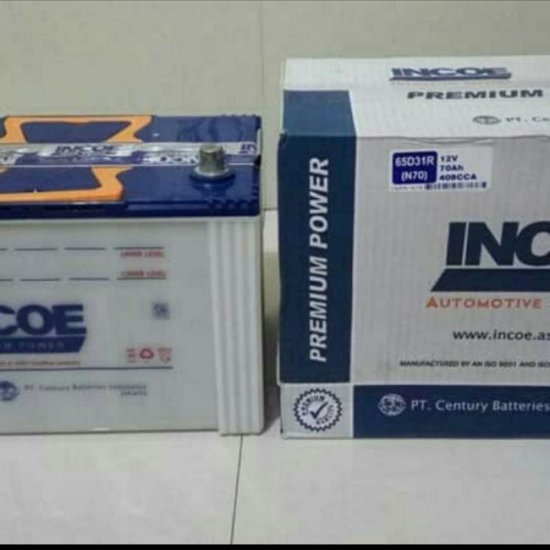 Jual Battery Aki Incoe Premium N70 12v-70ah Original Astra Bergaransi ...