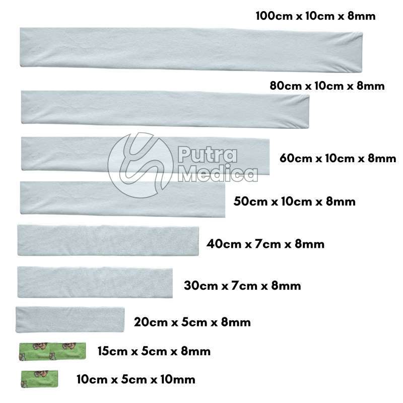 Promo Spalk Bidai Kayu Spons 100cm x 10cm x 8mm / Gips Patah Tulang ...