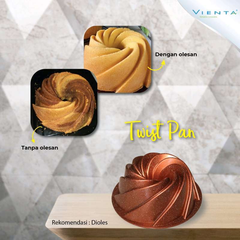 Jual Loyang Twist Pan Vienta Mencetakan Adonan Kue Agar-Agar Pudding ...