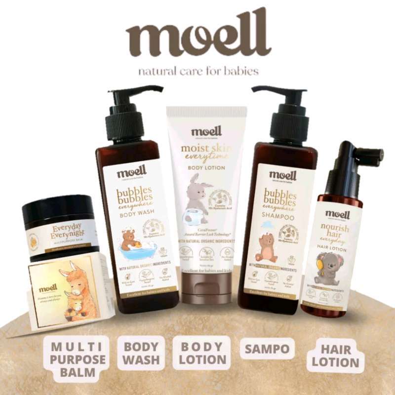 Jual Moell Hair Lotion | Moell Shampoo | Moell Body Wash | Moell Body ...