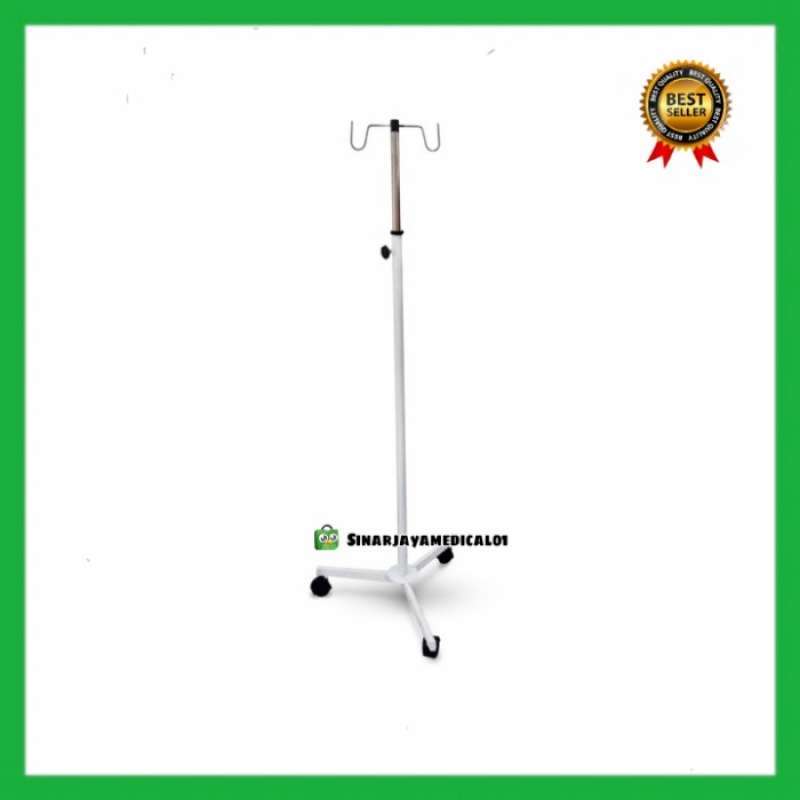 Promo Tiang Infus Kaki 3 Roda Besi / Tiang Infus Besi / Tiang Infus ...