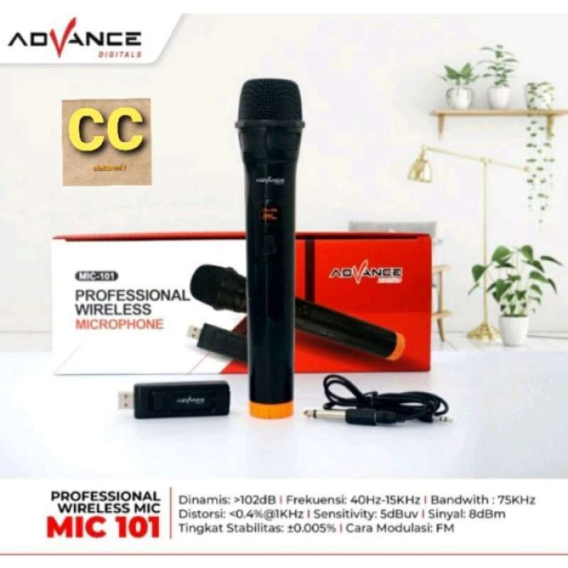 Promo Advance Professional Wireless Microphone Mic 101 Mc-101 Mc 101 Mc - Diskon 23% di Seller ...