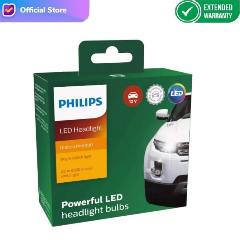 Promo Philips Ultinon Pro1000 LED H4 6500K Bohlam Lampu Mobil Putih ...