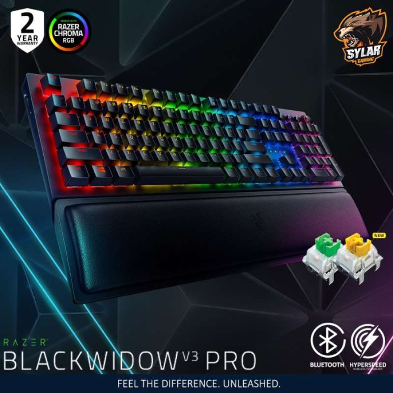Jual Razer BlackWidow V3 Pro Wireless Chroma Mechanical Gaming Keyboard ...