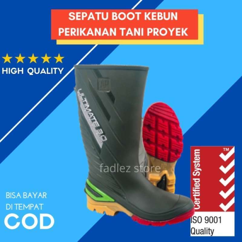 Promo Sepatu Boot Kebun Spatu AP Boots Perkebunan Boat Karet Bot AP ...