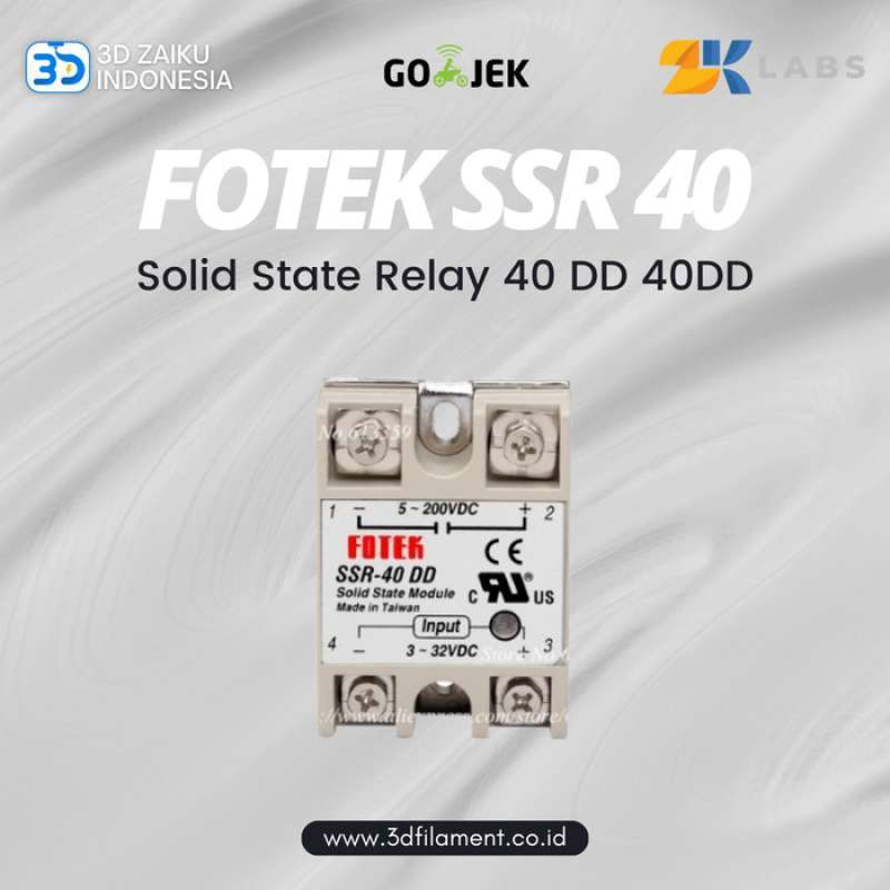 Promo Fotek SSR Solid State Relay SSR 40 DD SSR 40DD Diskon 23% di Seller Indah Elektrika ...