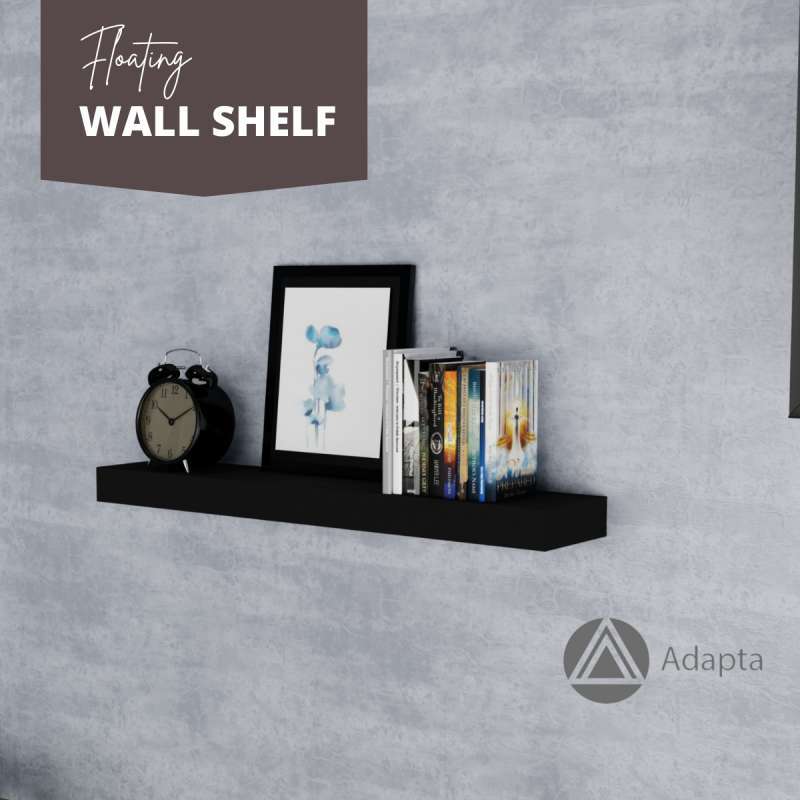 Jual Rak Dinding Minimalis Ukuran 60x12x4 cm - Floating Wall Shelf ...