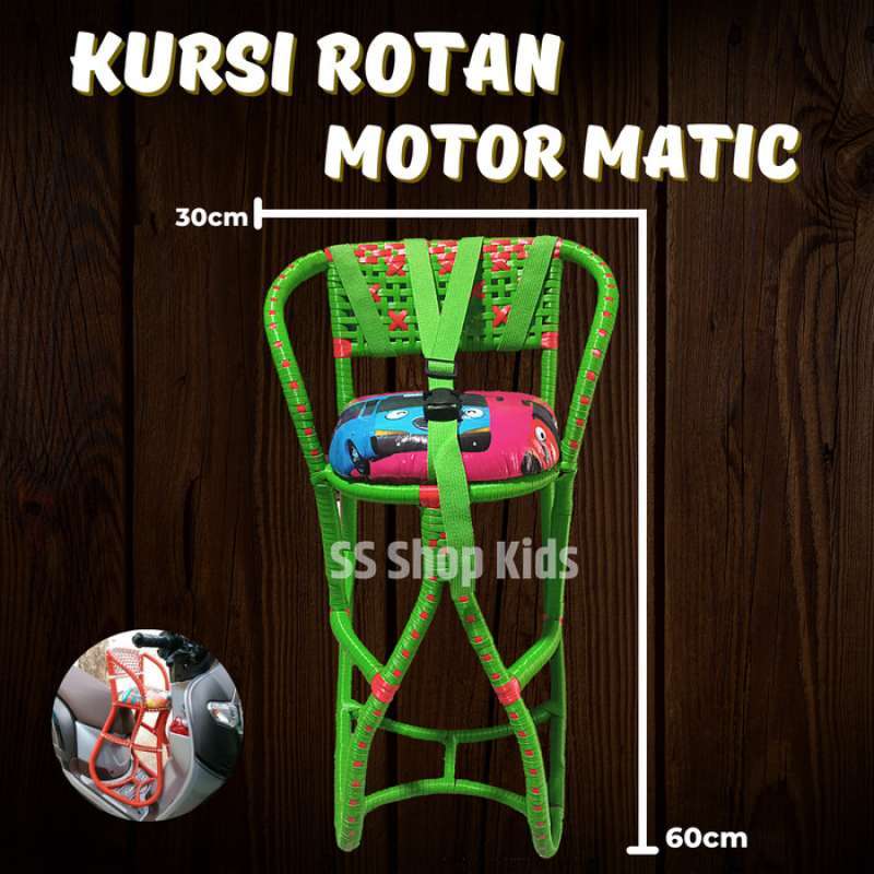 Promo Kursi Rotan Motor Matic/ Kursi Bonceng Anak Diskon 23% di Seller ...