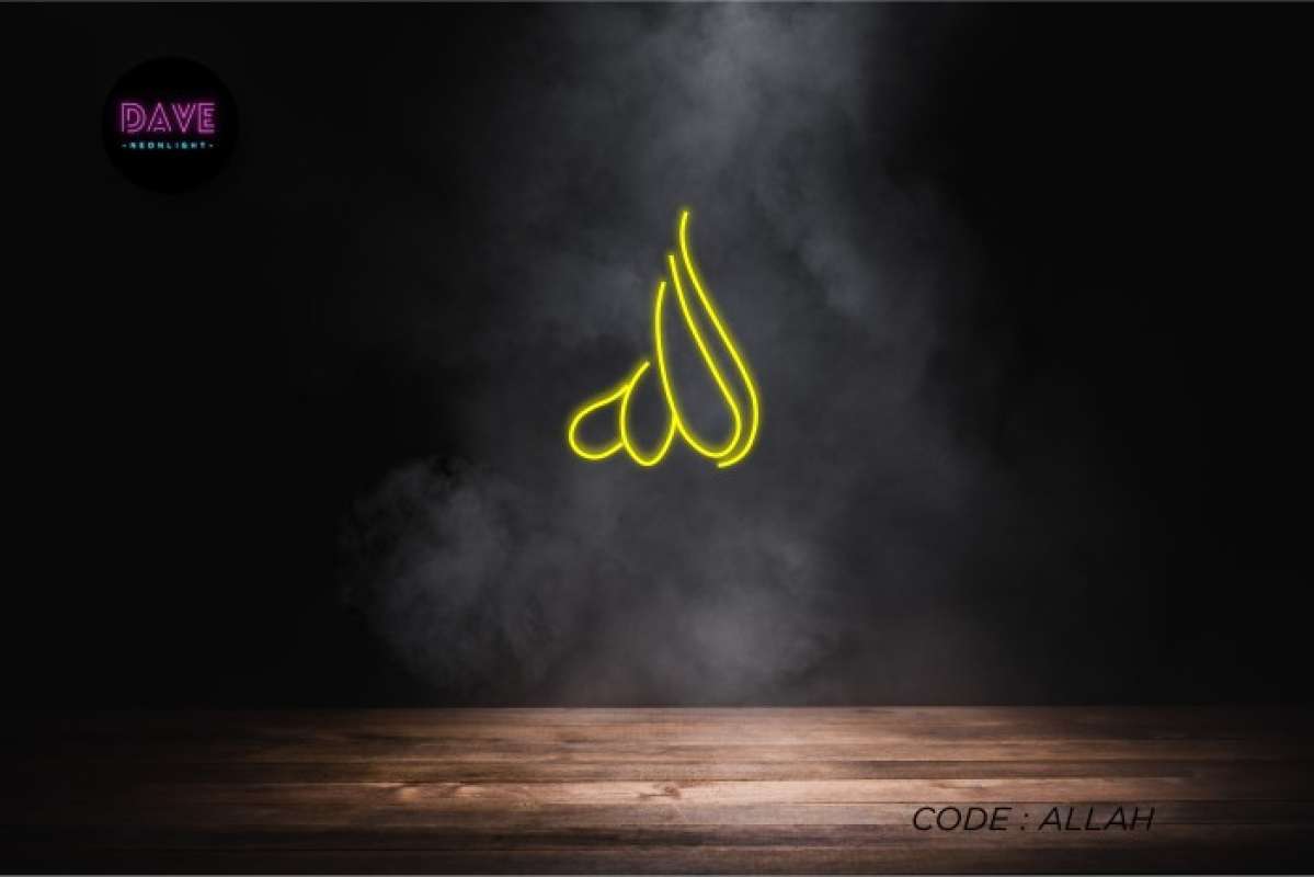Promo PROMO NEON FLEX NEON SIGN LAMPU DINDING ALLAH Diskon 23% di ...