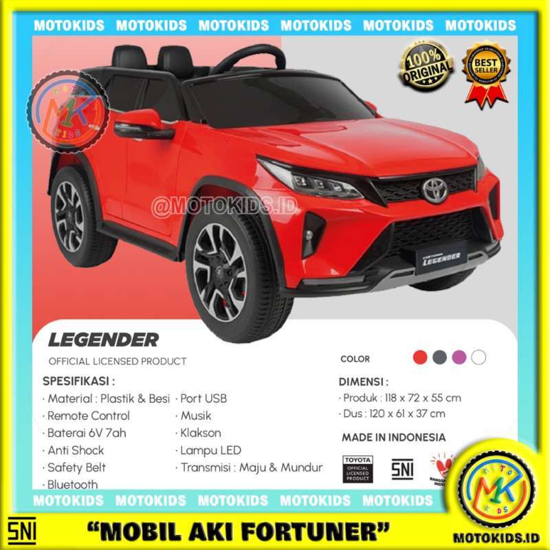 Jual Mainan Mobil Aki Toyota Fortuner Lisensi Pmb M7588 M 7588 Fortuner ...