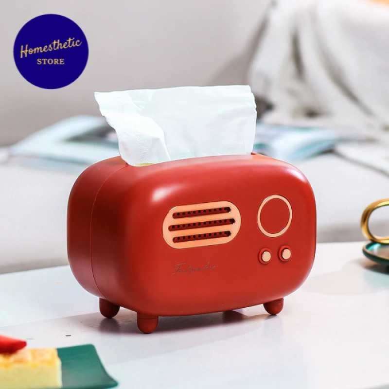 Jual kotak tisu tempat tisu model retro radio tissue box aesthetic di ...